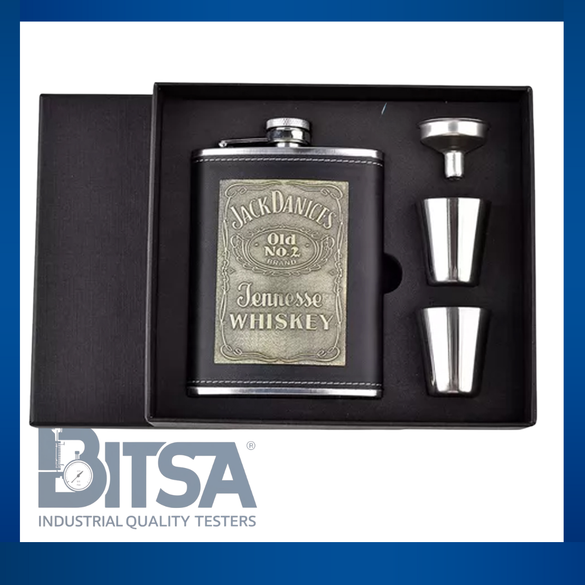 Caminera 7oz 2 Vasos 1 Embudo Black Daniels