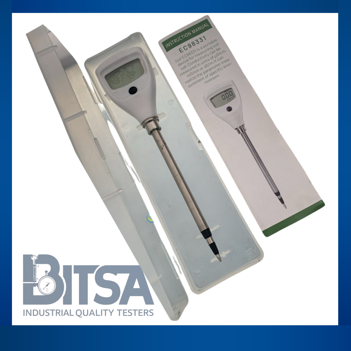 Medidor De Conductividad Eléctrica Para Suelo Tipo Pluma 4ms/cm ...